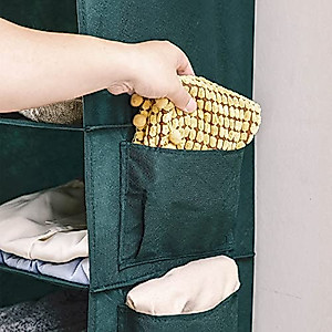 YOUDENOVA Hanging Closet Organizers and Storage, 6-Shelf Closet Hanging Storage Shelves