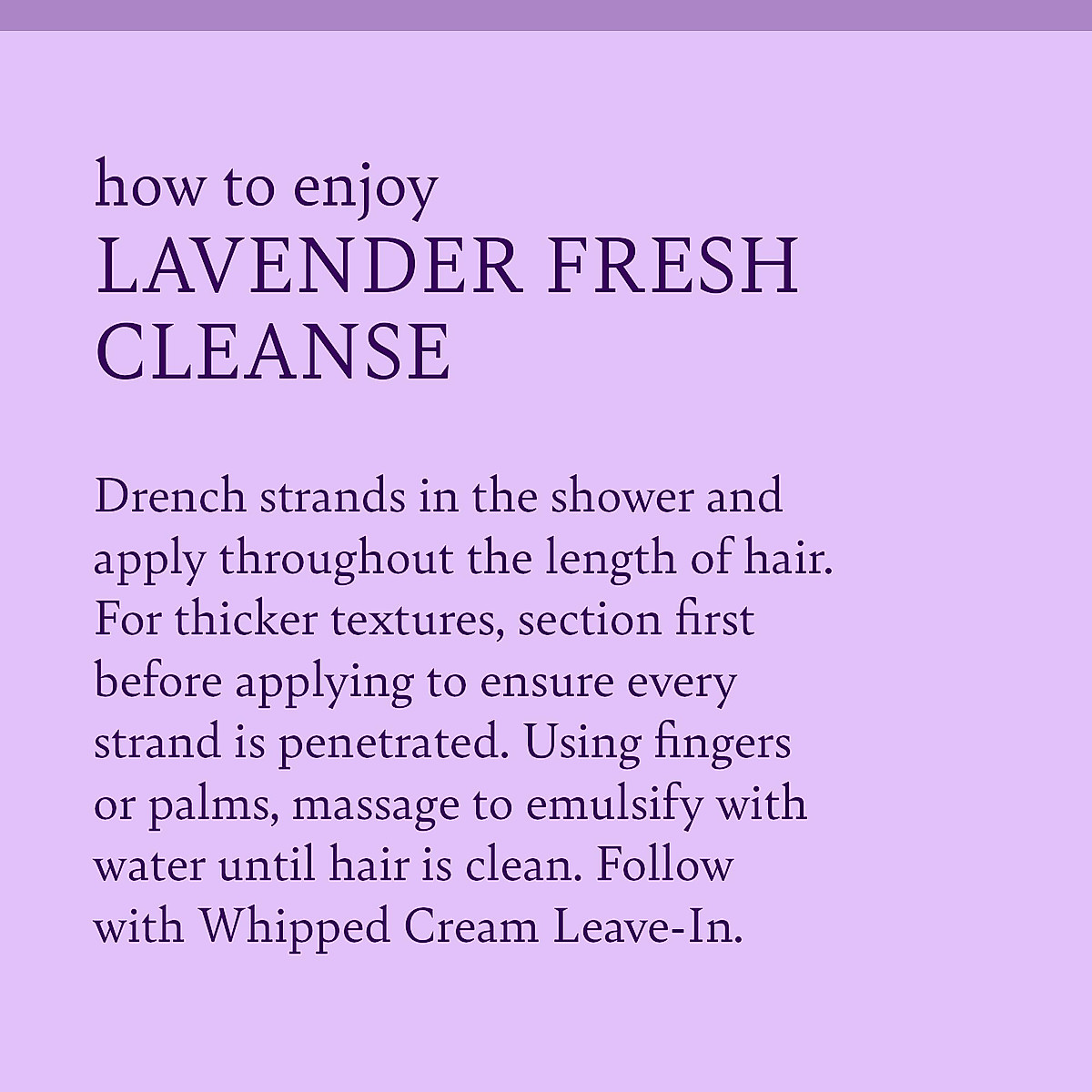 Camille Rose Lavender Fresh Cleanse, Detangling and Moisturizing Shampoo, with Apple Cider and Lavender Oil, 8 oz