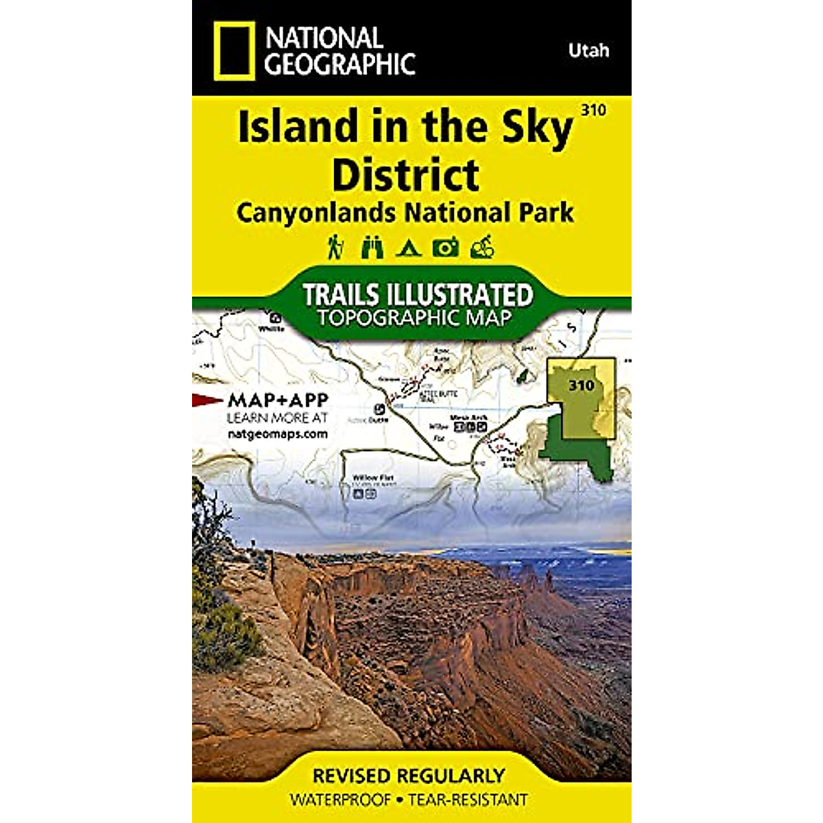 Island in the Sky District: Canyonlands National Park Map (National Geographic Trails Illustrated Map, 310)