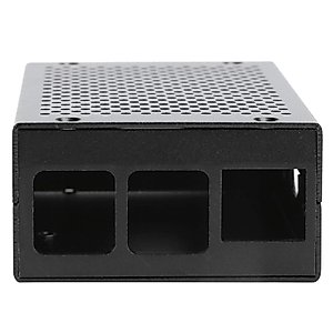 Case for 3 B+ (B Plus) / Pi 3 B, Aluminum Alloy Case Mesh Shell Vent Motherboard , for Heatsink (Black for 3B+/3B)