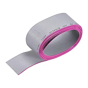 uxcell Flat Ribbon Cable Wire 2m/6.6ft Length 1.0mm Pitch 34 Pins Gray for AWM 2651 Connecting