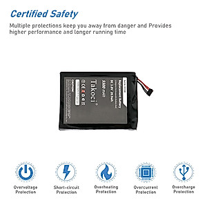 TAKOCI Replacement Battery for Ring Video Doorbell(1St Gen) B15169,5500mAh (2014 Release/720p HD)