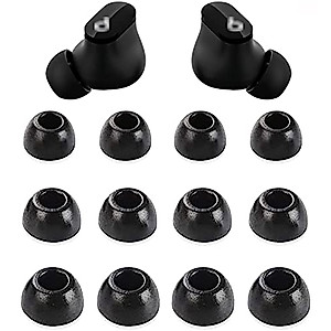 ALXCD Foam Eartips Compatible with Beats Studio Buds, Small Medium Large 3 Sizes 6 Pairs Soft Memory Foam Earbud Tips Replacement Foam Tips, Compatible with Beats Studio Buds 6 Pairs SML Black