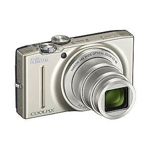 Nikon COOLPIX S8200 16.1 MP CMOS Digital Camera with 14x Optical Zoom NIKKOR ED Glass Lens and Full HD 1080p Video (Silver)