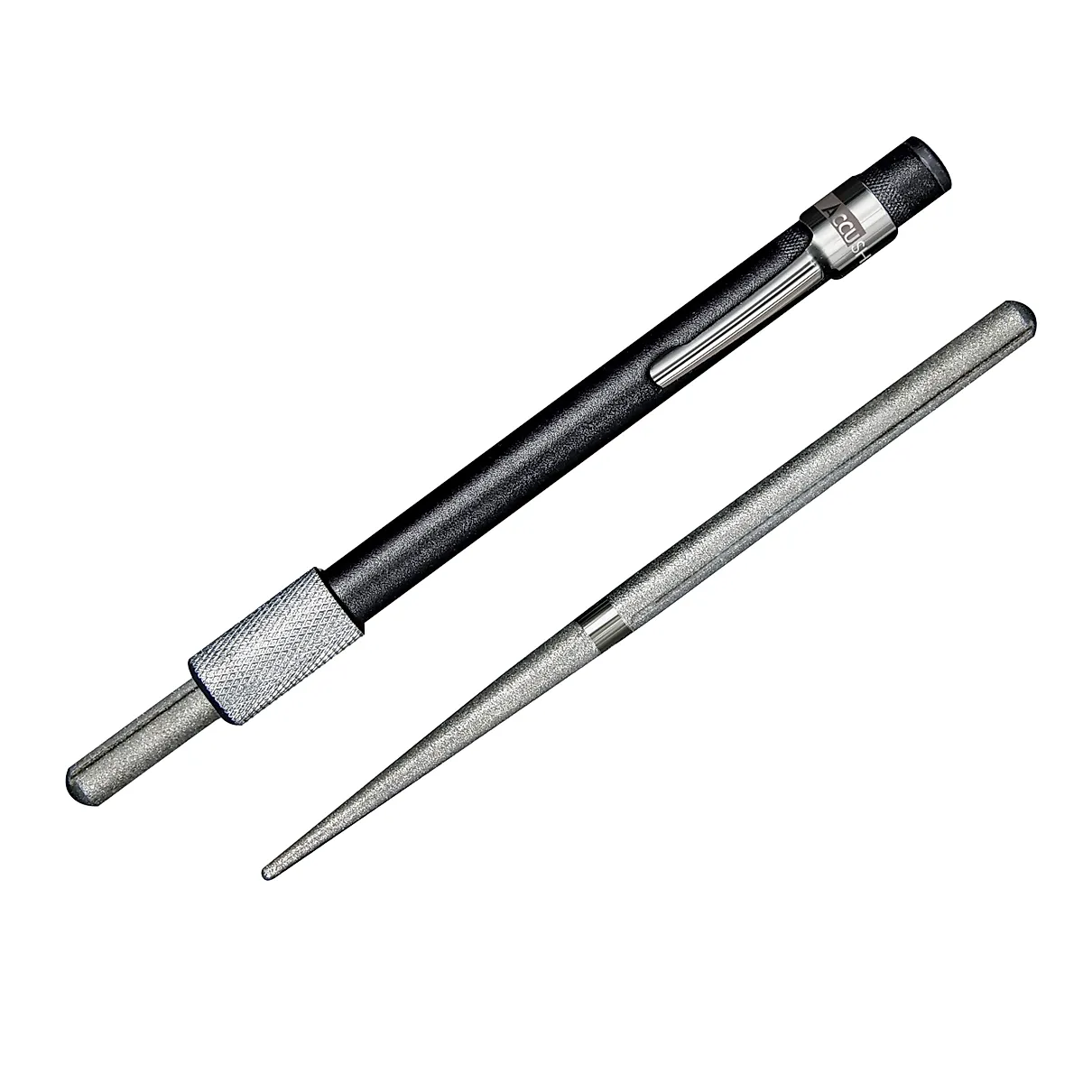 AccuSharp Professional Dual Rod Knife Sharpener, Retractable Diamond-Coated Steel Rod, Sharpens, Restores, Repairs & Hones Straight & Serrated Knives