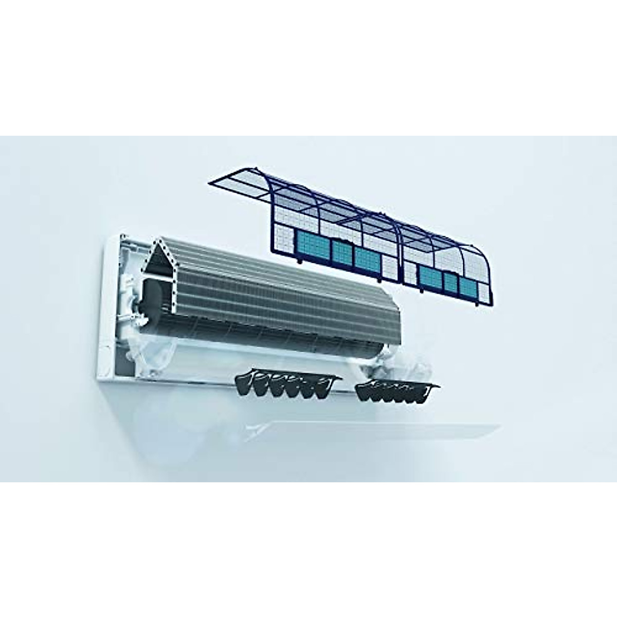 Mitsubishi 24,000 BTU 2 TON Cool & Heat Wall Mounted Ductless Mini Split System SEER 20.5 Energy Efficient Heat Pump System