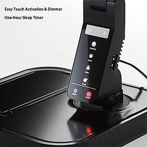 Fugetek LED Desk Table Lamp, 14W, 530 Lumens, Wireless Charger & USB Charging Port, Dimmable Eye-Caring, 5 Brightness & 4 Light Modes, Adjustable Arms, Touch Control, Auto Sleep Timer