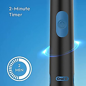 Oral-B Revolution Battery Toothbrush with (1) Brush Head, Black, Batteries Included
