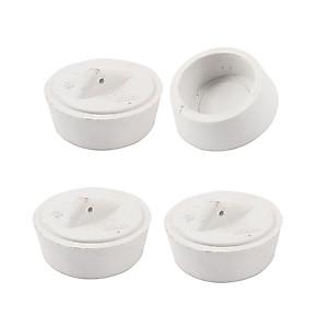 Qtqgoitem 1" Dia Kitchen Bathtub White Rubber Sink Disposal Stopper 4 Pcs (model: 03d 1b5 4b1 06f 0ee)