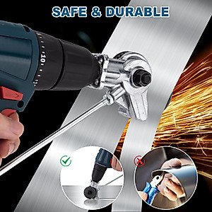 OCGIG Metal Cutting Adapter For Drill, Electric Drill Shears Attachment Cutter Nibbler, Metal Sheet Cutter Tool Adapter Is Fit For Cutting Steel, Copper, Aluminum, Iron