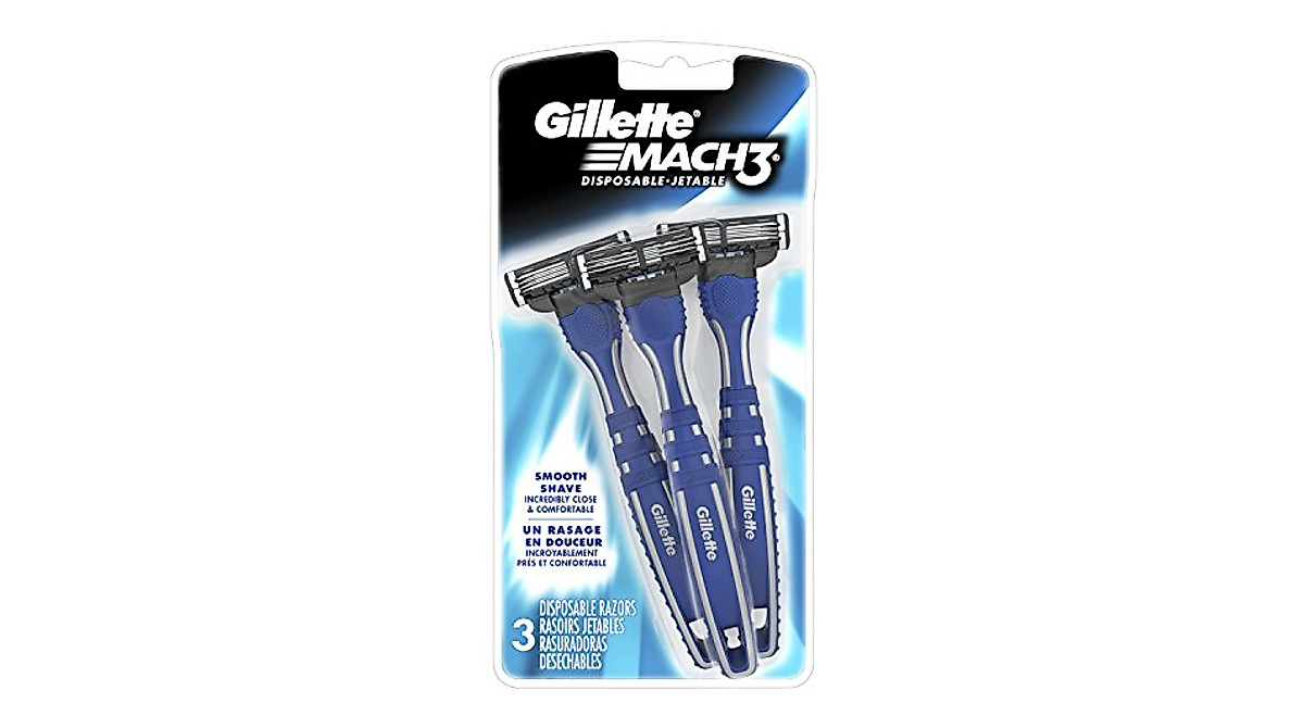 Get a Close, Comfortable Shave with Gillette Mach3 Disposable Razors