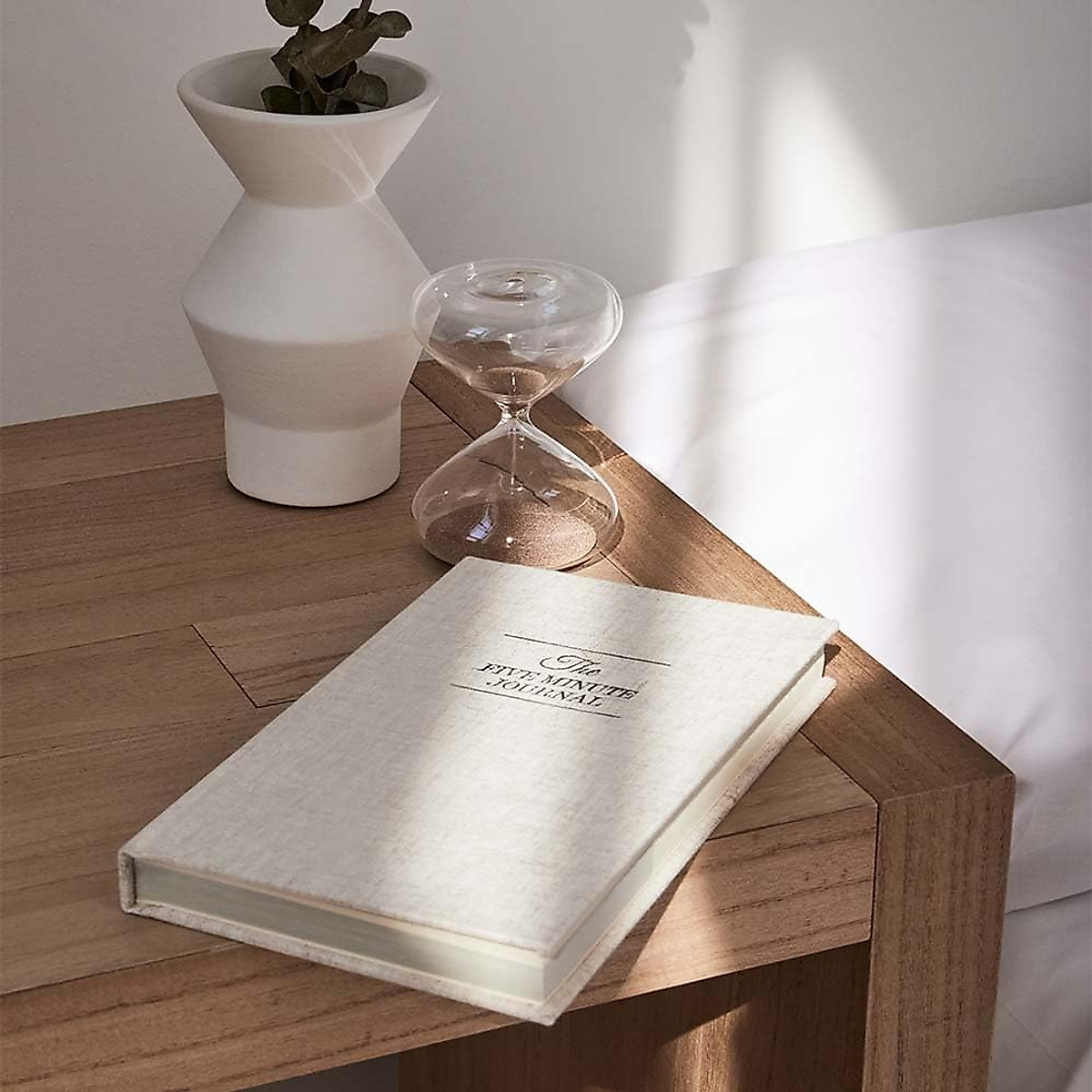 The Five Minute Journal, Original Daily Gratitude Journal, Reflection & Manifestation Journal for Mindfulness, Undated Daily Journal, Plastic-Free, White - Intelligent Change