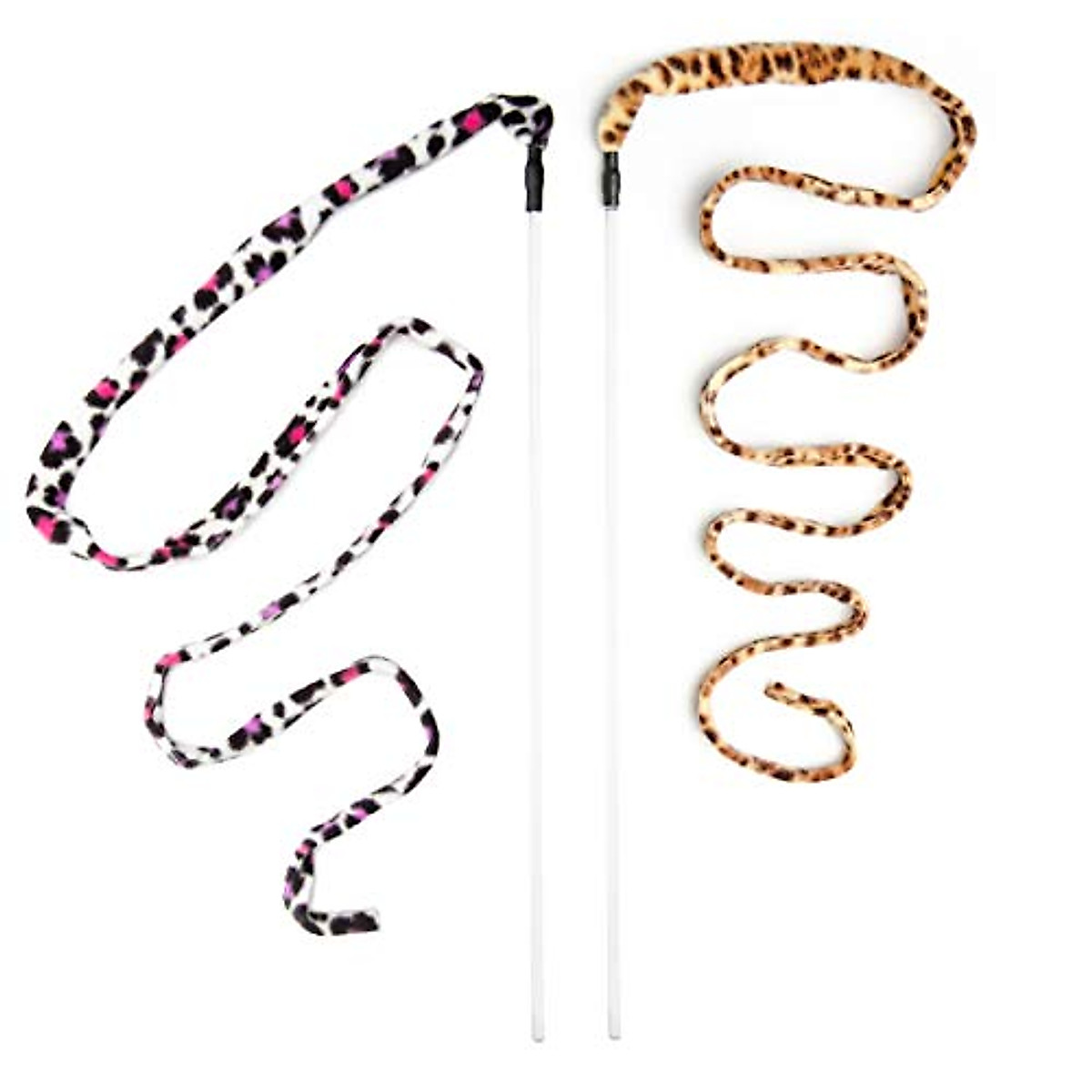CAT DANCER Jungle Cat Wand 2 Pack, Multi Color (305),Medium Breeds