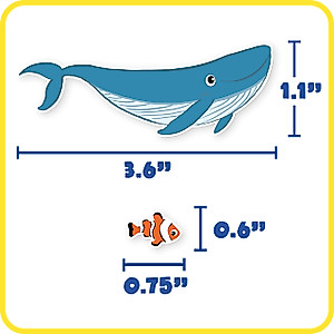 READY 2 LEARN Foam Stickers - Sea Life - Pack of 168 - Self-Adhesive Stickers for Kids - 3D Puffy Ocean Stickers for Laptops, Party Favors and Crafts