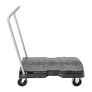 Rubbermaid Commercial Products Convertible Folding Utility Dolly/Cart/Platform Truck with wheels, FG440100BLA, 500 lbs Capacity, Black