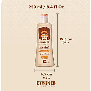 ETNIKER Nourishing Shampoo | Cleanse, Hydrate & Nourish | Coconut & Shea Butter | Free from Sulfates, Salt, Silicones, Mineral Oil, and Parabens | by L’MAR (1 Bottle, 8.4, Fl Oz)