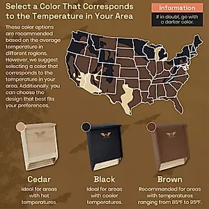 BIGBATBOX - Bat House for Outdoors - Clean Your Backyard from Mosquitoes - Wooden Bat House Kit - with Our Proven Bat Box Design, You are Almost Guaranteed to Attract Bats! WildYard