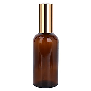 Foraineam 9 Pack 100ml / 3.4 oz. Amber Glass Spray Bottle with Atomizer, Fine Mist Spray, Refillable Container for Perfume, Cleaning Products, Essential Oils