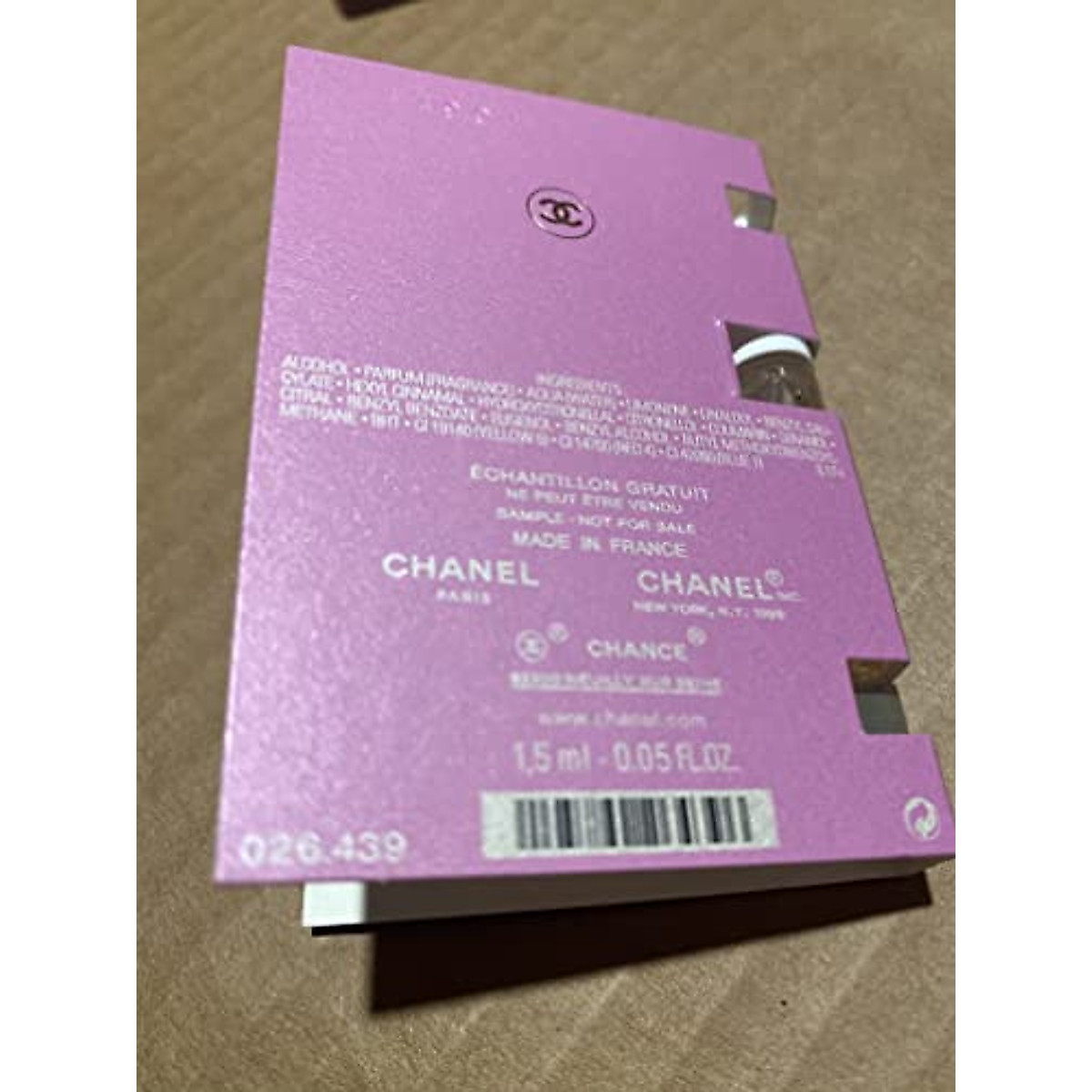 Chance Eau De Parfum Spray 0.06 Oz Vial by Chanel for Women