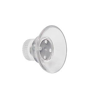 Semetall 10pcs Clear Suction Cups with M4 Cap Nut Transparent PVC Sucker Pads for Kitchen Offices Bathroom Decoration Wall,25mm/0.98" Diameter