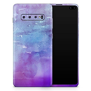 DesignSkinz Blotted Purple 896 Absorbed Watercolor Texture Protective Vinyl Decal Wrap Skin Cover Compatible with The Samsung Galaxy S20 (Screen Trim & Back Glass Skin)