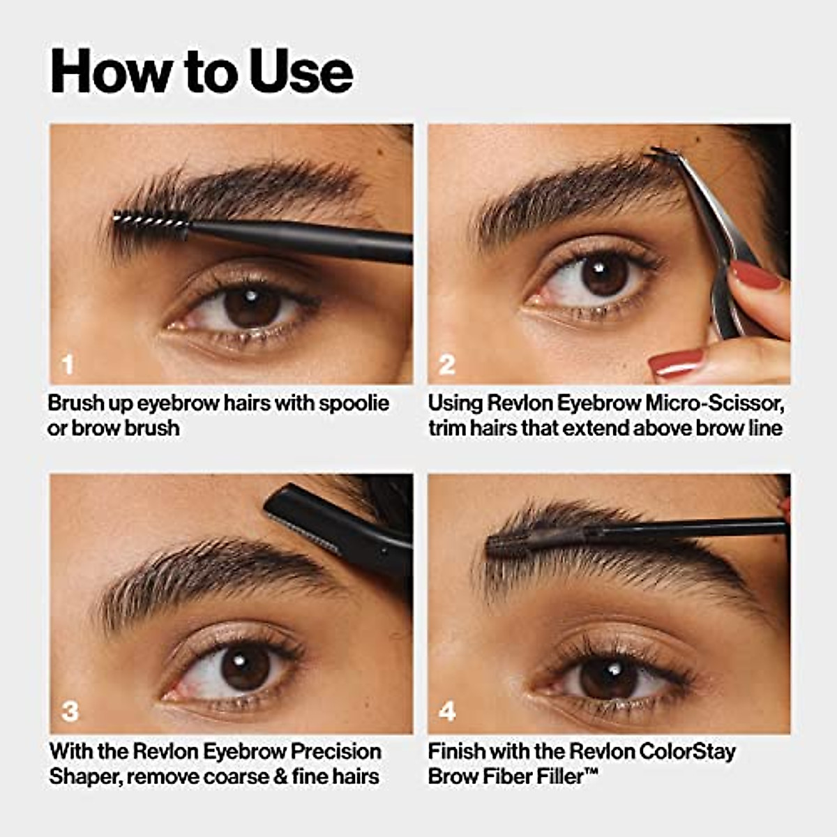 Revlon Eyebrow Precision Shaper, Reusuable, Easy to Remove Unwanted Hairs, Japanese Steel with Protective Shield