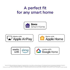 Roku Express 4K Pro with Voice Remote Pro - Roku Streaming Device 4K/HDR, Rechargeable Roku Remote, Hands-Free Controls, Lost Remote Finder, Free & Live TV - Amazon Exclusive