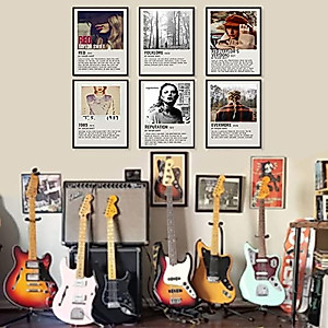ZJNB Taylor Music Album Cover Limited Edition Posters, Music Posters (Set of 6, 8in x 10in, Unframed)