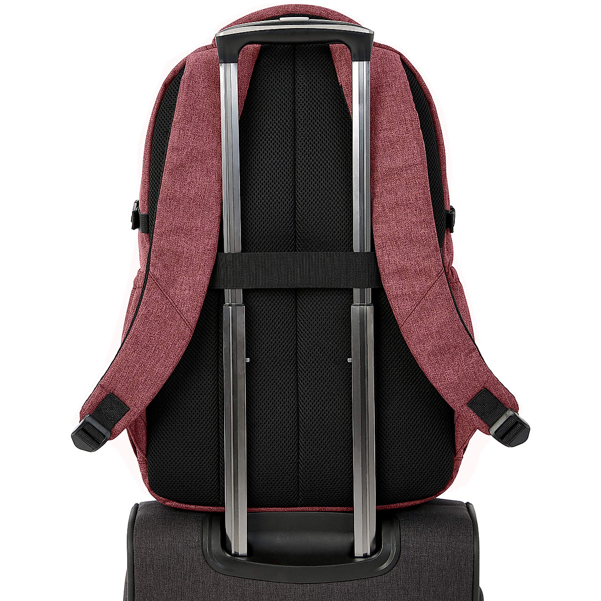 Amazon Basics Urban Laptop Backpack, 15 Inch Notebook Computer Sleeve, Maroon