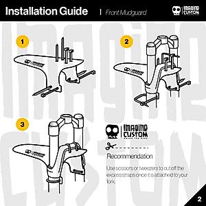 Imagine Custom Mudguard MTB, Bike Fender, Fender, Front Mudguard, Universal, Day of Dead