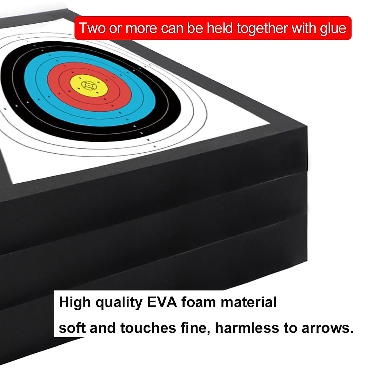 - QI HUO JU - Archery Target for Backyard Adult Portable EVA Foam Bow Targets High-Density Arrow Practice Target for Youth Indoor Outdoor Shooting (EVA Target)