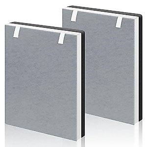 Improvedhand 2 Pack Vital 100 Filter Replacement for Levoit Vital 100 Air Purifier, 3-IN-1 Pre, H13 HEPA High-Efficiency and Activated Carbon Filter