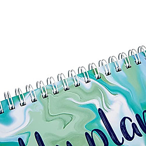 Undated Weekly Planner, Goals, Shopping, To Do List, Horizontal Desk Calendar (Spiral Bound, 12 x 4 in)