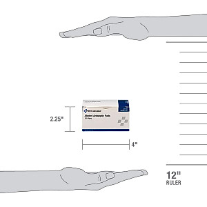 First Aid Only 12-110 Alcohol Wipes, Individually Wrapped, 100 Per Box
