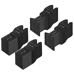 Oscillating Tool Blades LEILUO 100 Pack Wood Multitool Blades Kit Packed by Storage Bag Fit DeWalt Milwaukee Makita Ryobi and More
