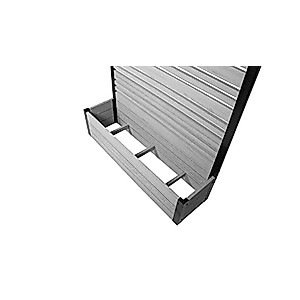 Enclo Privacy Screens EC18025 6ft H x 4ft W x 1ft L 6ft H x 4ft W x 1ft L Florence WoodTek Vinyl Outdoor Freestanding Privacy Fence Screen Panel and Planter Box Kit (1 Screen), Ash