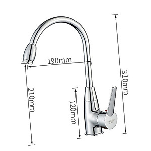 Gadpiparty Kitchen Faucet Faucets Hand Shower Faucet Water Purifier Faucet Bath Tub Faucet Service Basin Faucet Garage Water Tap Faucet for Bathtub Spigot to Rotate Laundry Tub Mop