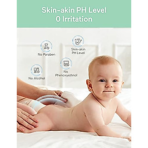 Baby Wipes, Cleansing & Moisturizing 2-in-1 Babycozy Sensitive Baby Wipes, 100% Plant Fiber & 100% Biodegradable, Hypoallergenic Baby Coconut Wipes Moisturize Every Cleanse, 240 cnt (6 pack)