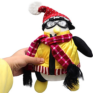 Firecos 10.6'' Penguin Plush Toy Cute Penguin Plushy Stuffed Doll Toys Christmas Thanksgiving Gifts Plushies (S (27cm)