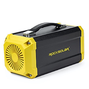 ROCKSOLAR Portable Power Station 300W Utility RS630A - 333Wh Backup Lithium Battery, Solar Generator Power Supply with AC/USB/12V DC Outlets for Camping, RV, Home, Outdoor, Emergency