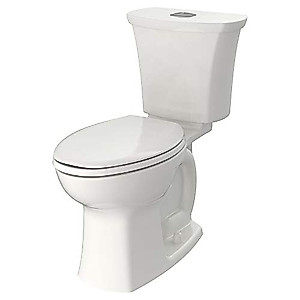 American Standard 204AA200.020 Edgemere Right Height Elongated Dual Flush Toilet, White
