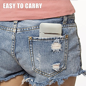 Cponmist 2 Pack Mini Butane Lighter, Double Jet Torch Lighter with Visible Window, Refillable and Adjustable Pocket Lighter, Great little gift for men and women, Black and White (without Gas)