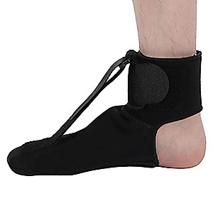 Drop Foot Brace Plantar Fasciitis Night Splint Orthotic Brace Adjustable Ankle Brace for Men and Women(L)