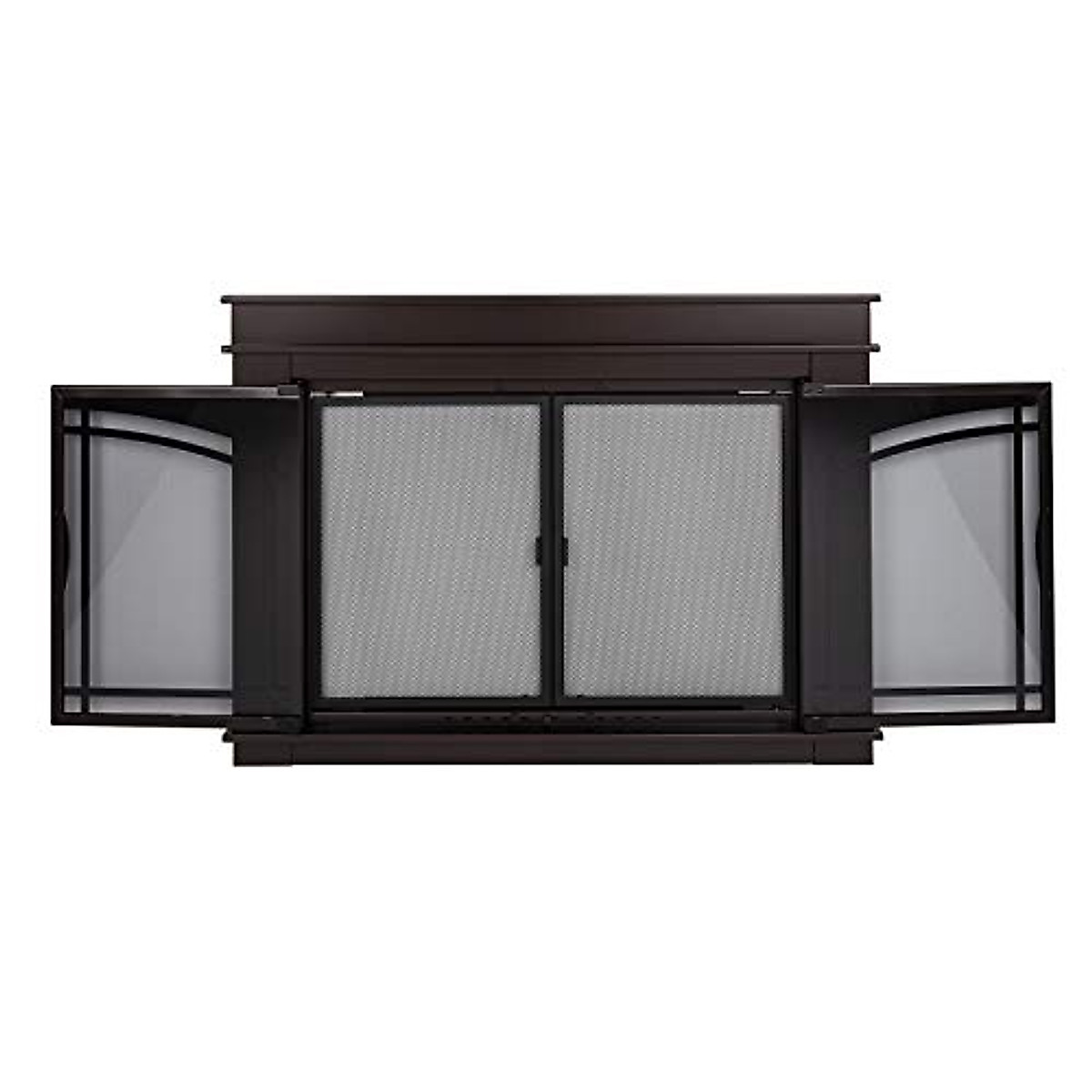 Pleasant Hearth FN-5701 Fenwick Fireplace Glass Door, Oil Rubbed Bronze, Medium