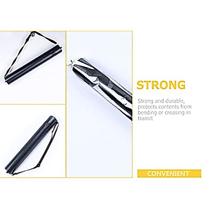 Artwork Tube Extendable Poster Tubes Telescoping Drawing Storage Tube Document Tube Art Roll Blueprint Bag Poster Draft Scroll Holder with Strap for Travel Posters Drawings Maps Drawing Tube