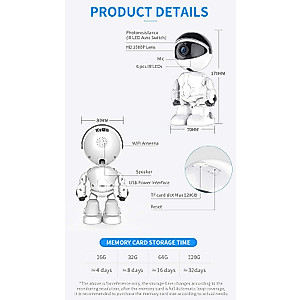 KuWFi Cloud Home Security IP Camera Robot Intelligent Auto Tracking Camera Wireless WiFi Baby Video Monitor Surveillance Camera 1080P