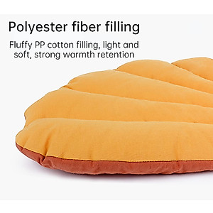 SSDHUA Cat Mattress Leaf Shape Cat Nest Cat and Dog Double-Sided Available Floor Mat Cover Pad Warm and Comfortable Cartoon Cat Bed Indoor Warm Accessories (Leaves)