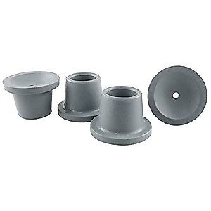 WHYHKJ 4pcs Replacement Feet for Shower Chair Bath Seat 1-1/8" I.D Non-skid Shower Bench and Tub Transfer Benches Rubber Suction Cup Feet, Grey
