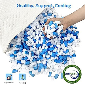 Hem Dgpsy 297g Shredded Gel Memory Foam Filling for Bean Bag Chair, Memory Foam Stuffing for Cooling Pillow, Couch, Pouf Beanbag Chair, Dog Bed, Cushion, Art Crafts