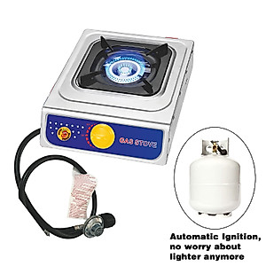 Vivicreate Camping Stove, Gas Stove, Gas Grill, Outdoor Stove, Propane Gas Stove, Propane Gas Burner, Fishing Stove, Hiking burner (Aluminum)